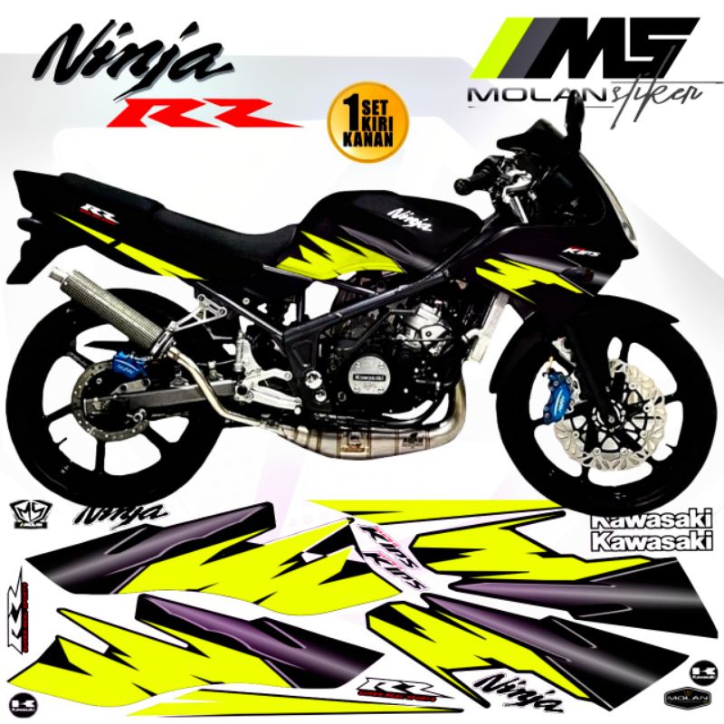 Jual Decal Sticker Striping Variasi Ninja Rr Old 150 2Tak 2006-2011 ...