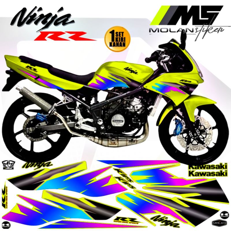 Jual Decal Sticker Striping Variasi Ninja Rr Old 150 2Tak 2006-2011 ...