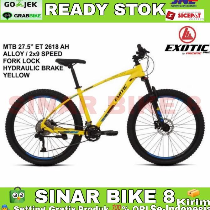 Jual Sepeda Gunung 27,5 " Inch MTB EXOTIC 2618 AH 2x9 Speed Rem ...