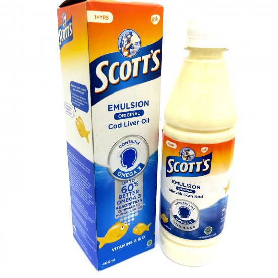 Jual Scott's Emulsion Original untuk Memelihara Daya Tahan Tubuh (400 ...