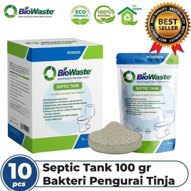 Jual Bakteri Pengurai Limbah Tinja BioWaste Septic Tank box 10pcs ...