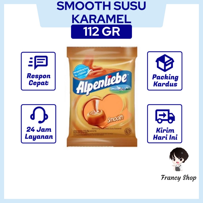 Jual Permen Alpenliebe Smooth Rasa Susu Caramel 1 Pack 112 gr | Shopee ...