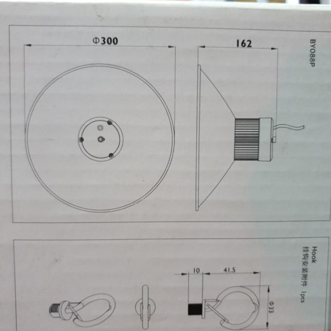 Jual Lampu Gantung Gudang Pabrik Industri Highbay Led Philips 40W 40 ...