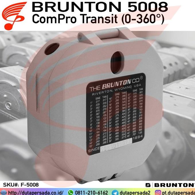 Jual Ori!! Brunton 5008 Compro Pocket Transit Compass - Kompas Geologi ...