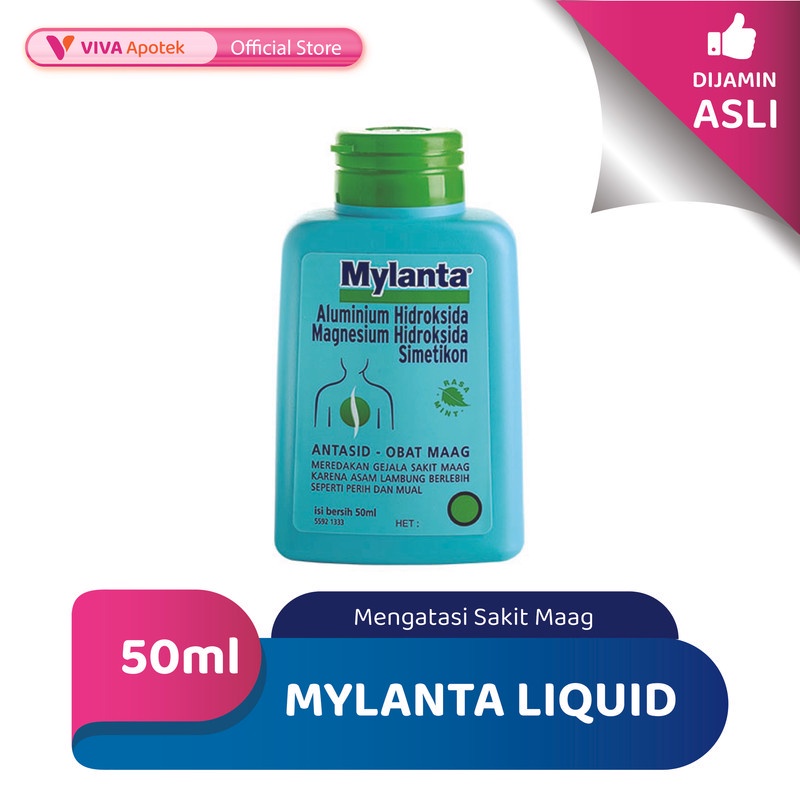 Jual Mylanta Liquid untuk Mengatasi Sakit Maag (50 ml) | Shopee Indonesia