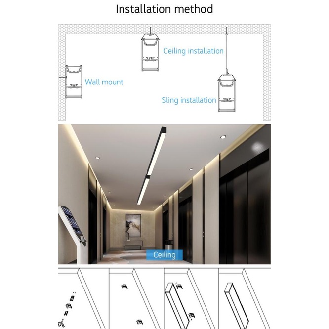Jual Lampu Office Gantung Led Lampu Plafon Led Office Hanging Lamp ...