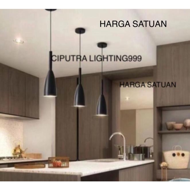 Jual Lampu Gantung Hias Industrial Minimalis Cafe Meja Makan 1 Lampu | Shopee Indonesia