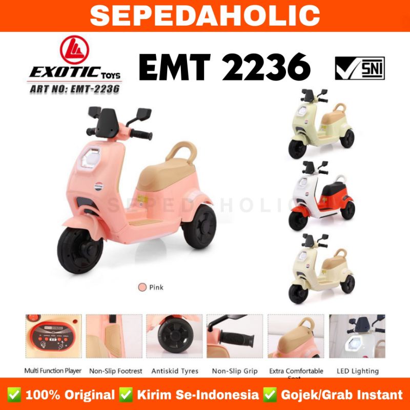 Jual Motor Motoran Aki EXOTIC EMT 2236 Mainan Anak | Shopee Indonesia