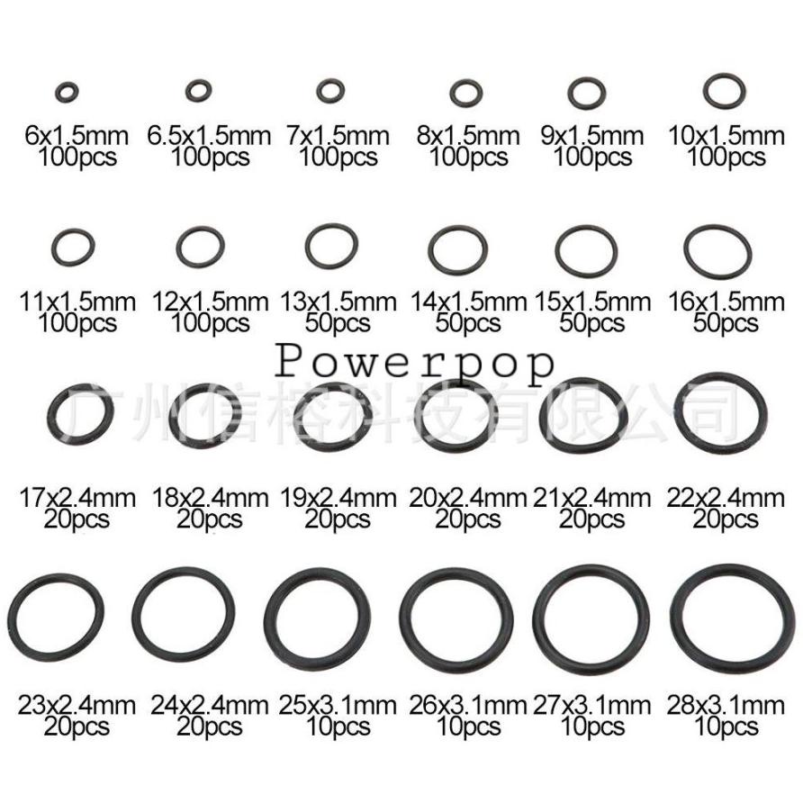 Jual New Karet Seal O Ring 1200Pcs Hnbr / Rubber O Ring Seal Tightening +Box New !! | Shopee ...