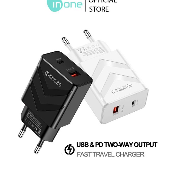 Jual LPD641 INONE Quick Charge 3.0 Wall Charger USB AND PD Two-way ...
