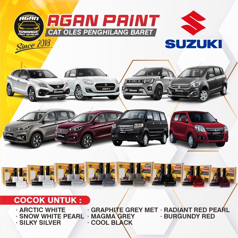 Jual Cat penghilang baret SUZUKI / apv / ertiga / karimun / swift ...