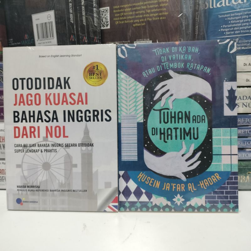 Jual Paket 2 buku otodidak jago kuasai bahasa Inggris dari nol, dan tuhan ada di hatimu ...