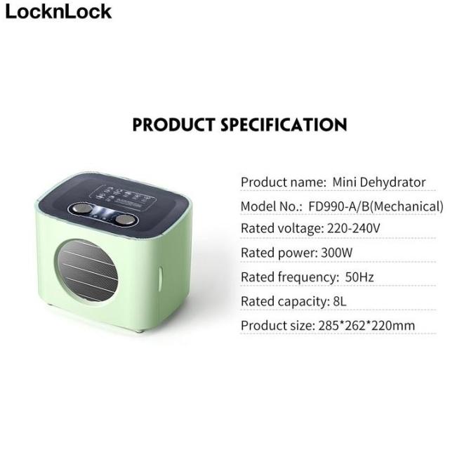 Jual Locknlock - Mini Food Dehydrator 8L (Mesin Pengering Makanan ...