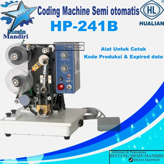 Jual Mesin Coding Hp-241B Alat Cetak Tanggal Kadaluarsa Semi Otomatis ...