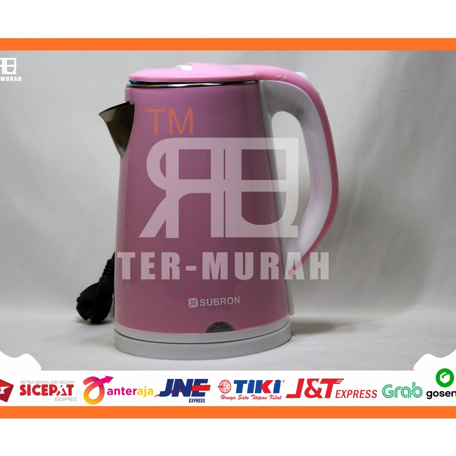 Jual KHO712 TEKO TERMOS LISTRIK KETTLE ELECTRIK SUBRON PINK ++ | Shopee ...