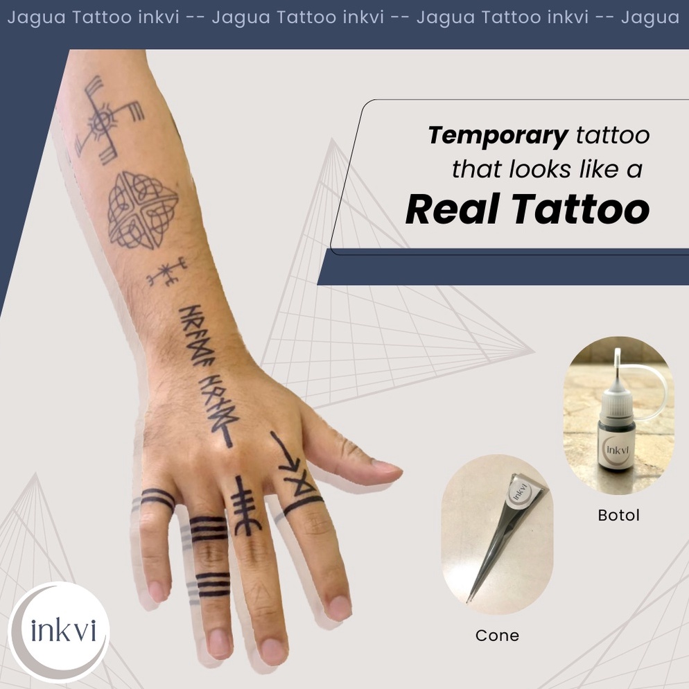 Jual STOK TERBATAS JAGUA inkvi ink gel - Tinta Tato Buah Tidak Permanen ...