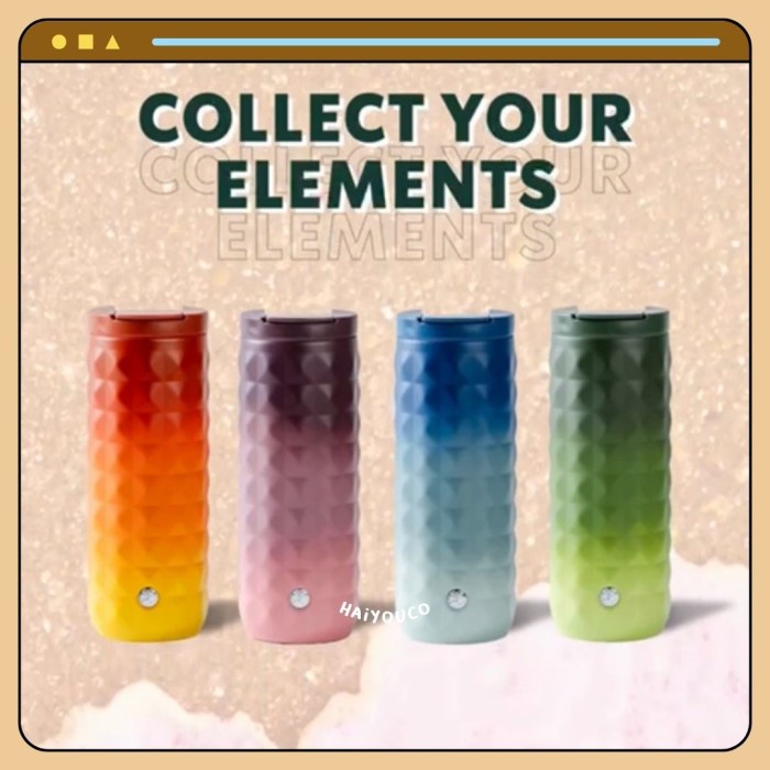 Jual Tumbler Starbucks Studded Collection Core 2023 Earth Water Fire ...