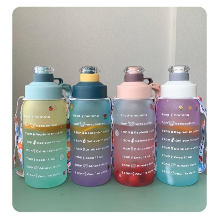 Jual Botol Minum Motivasi Motivational Time Bottle Viral Kekinian ...