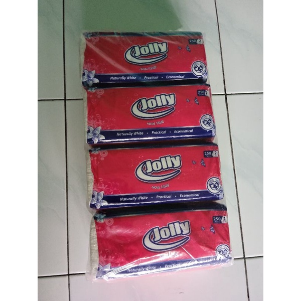 Jual AG9 TISSUE JOLLY 250 SHEET 2PLY DAPAT 4 BOX TISSUE LAA | Shopee ...