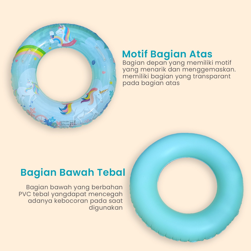 Jual WPQ PELAMPUNG BAN RENANG ANAK DAN DEWASA MOTIF UNICORN -XINYUE IEC ...