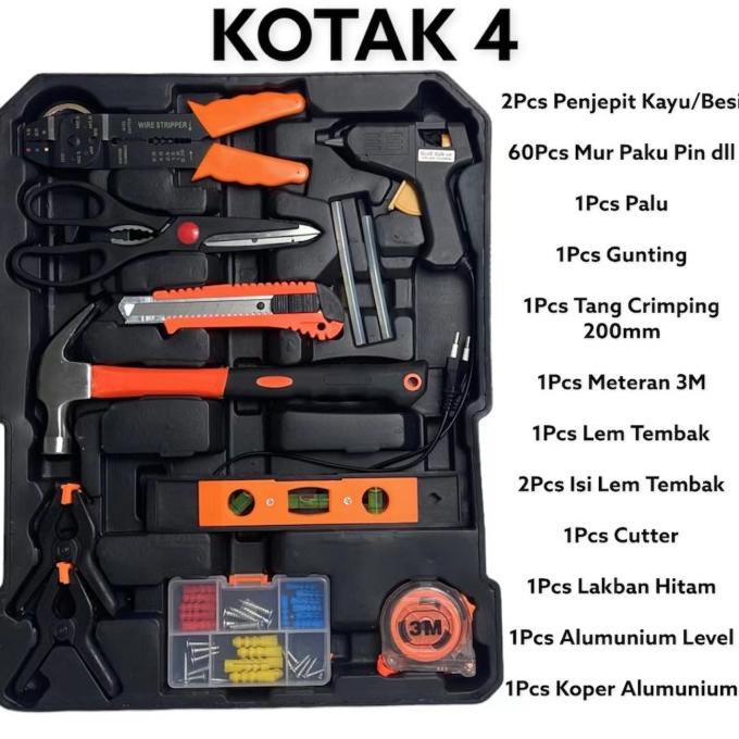 Jual Isku Tool Kit Set 187 Pcs Perkakas Bengkel/Tool Box Setperkakas Bengke | Shopee Indonesia