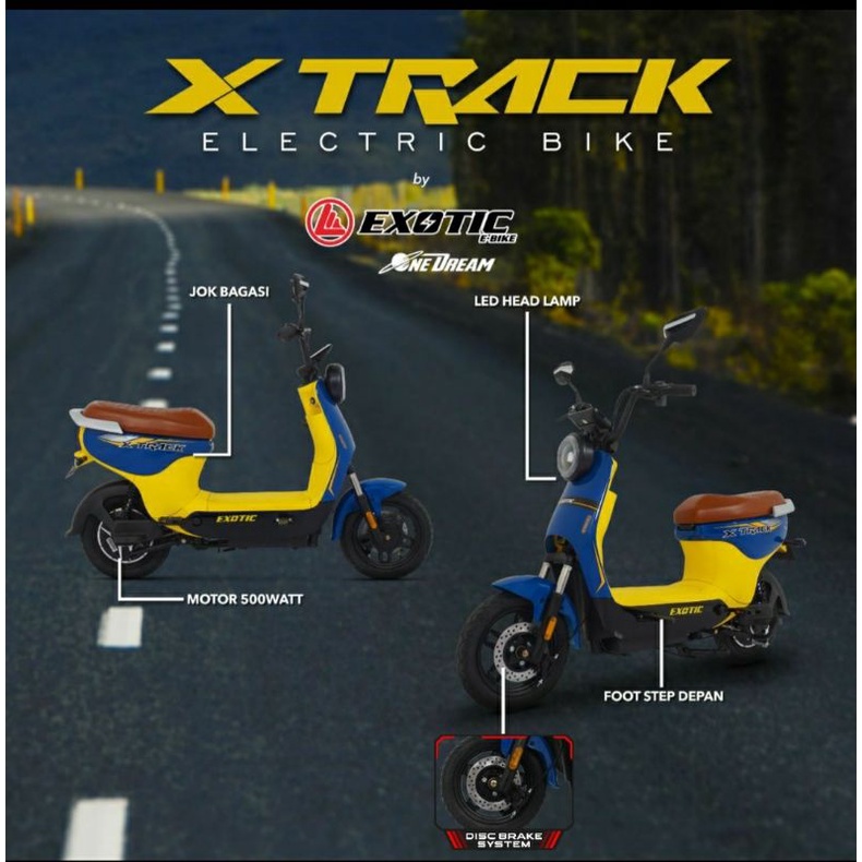 Jual Sepeda Listrik Type Exotic X Track (TKDP) | Shopee Indonesia