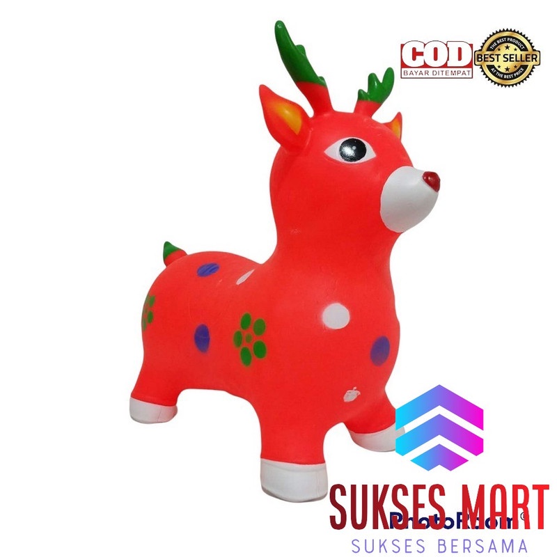 Jual Hewan Musik / Jumping Animal / RUSA Karet ( ada suara dan lampu ...