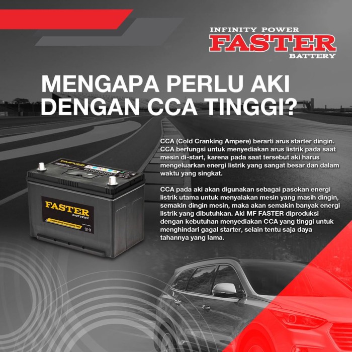 Jual Aki Mobil Mazda 2 Skyactive Q85 Faster Battery Aki Kering 12V ...