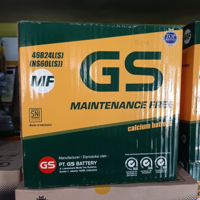 Jual Aki Gs Kering Mf Astra Ns60Ls 45Ah (Crv/Hrv/Yaris/Sienta/Vios) Kode Br06 | Shopee Indonesia