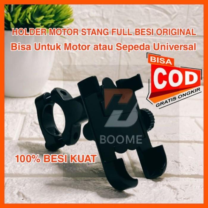 Jual HOLDER HP MOTOR STANG FULL BESI BOOME | Shopee Indonesia