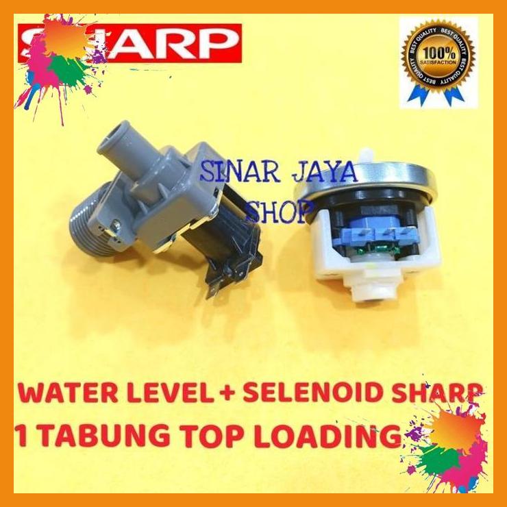 Jual water level sensor + selenoid inlet mesin cuci sharp top loading ...