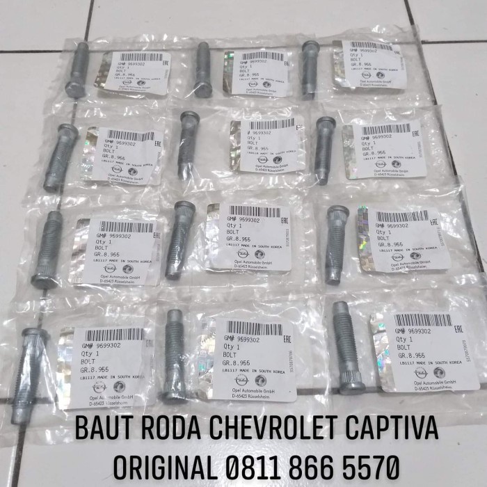 Jual Baut Bolt Roda Chevrolet Captiva All Type Original Gm Sesuai Foto ...