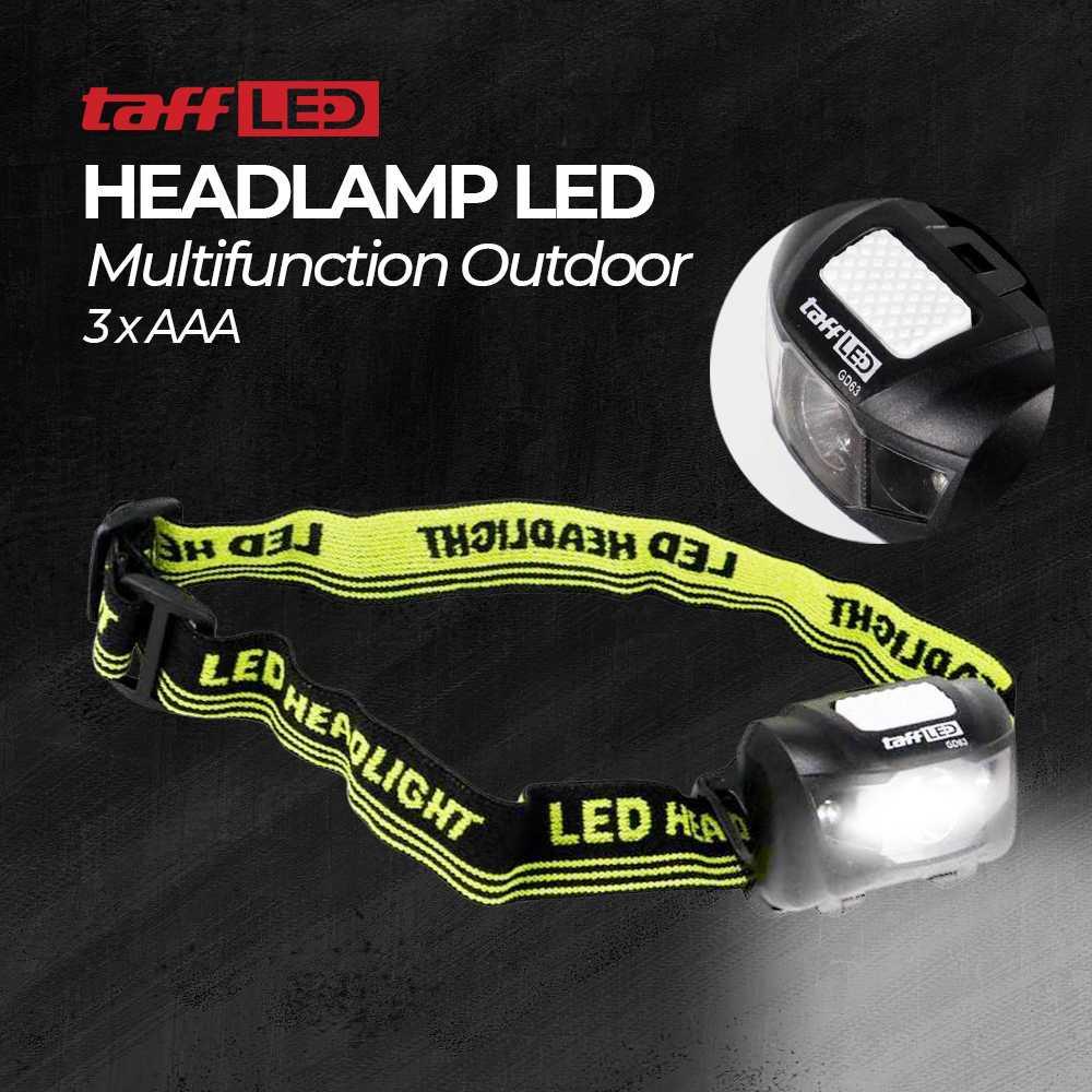 Jual Headlamp LED Multifunction Outdoor Lighting 3W - GD63 | Shopee ...