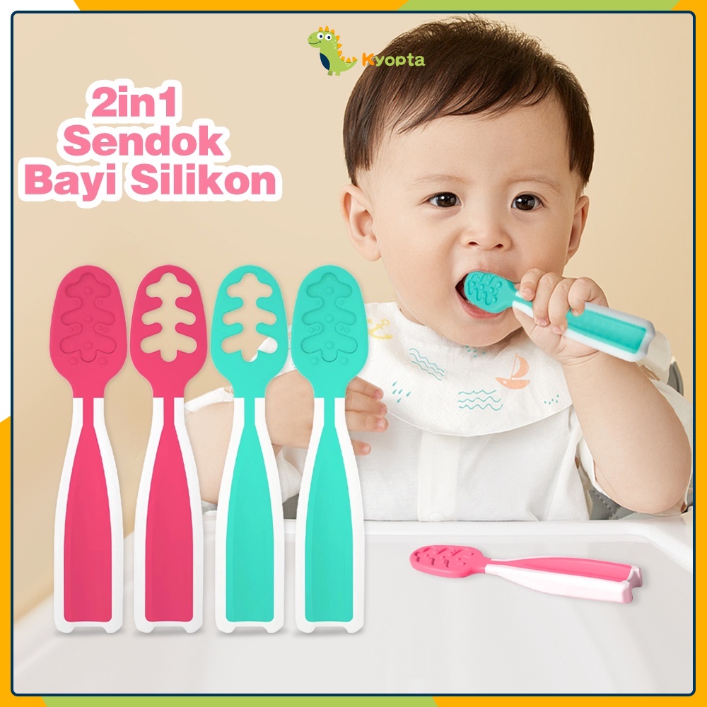 Jual Kyopta My first pre spoon Sendok bayi anak set Training spoon ...