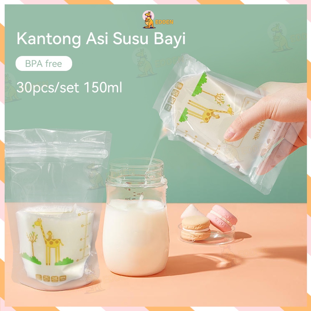 Jual Edden Kantong asi 150ml isi 30 pcs Kantung plastik asi Breast milk ...
