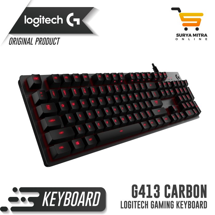 Jual Logitech G413 / G 413 Carbon Mechanical Gaming Keyboard | Shopee ...