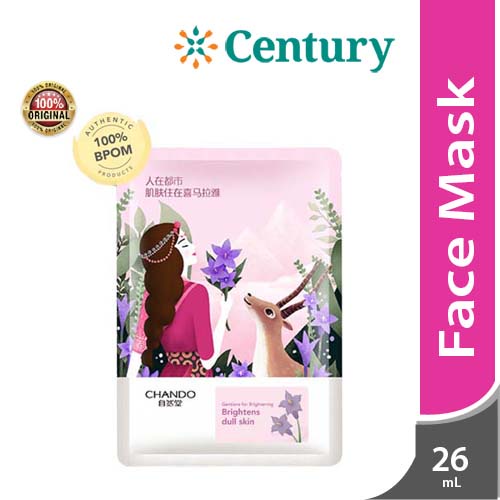Jual Chando Himalaya Gentiana Brightening Sheet Mask | Shopee Indonesia