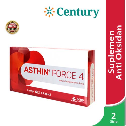 Jual Asthin Force 4mg Strip / Suplemen Kesehatan / Antioksidan | Shopee ...