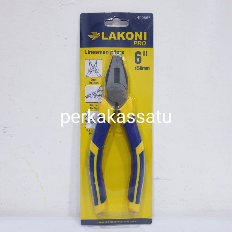 Jual TANG KOMBINASI 6" LAKONI PRO LINESMAN COMBINATION PLIER 6 INCI ...