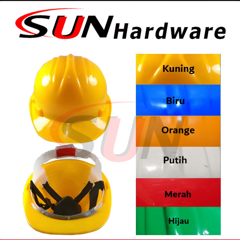 Jual `DMa Helm Proyek Safety Helmet Orange Kuning Biru Putih Merah ...