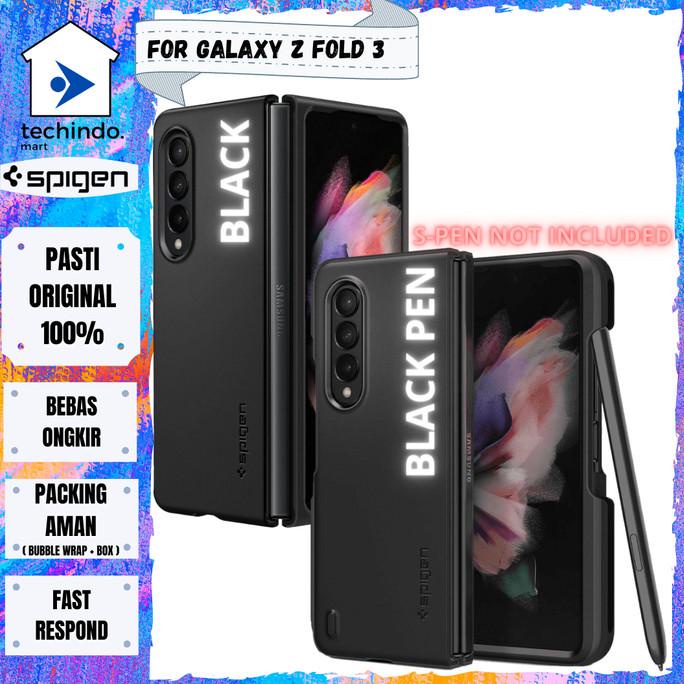 Jual Case Samsung Galaxy Z Fold 3 Spigen Thin Fit Pen Hardcase Slim ...
