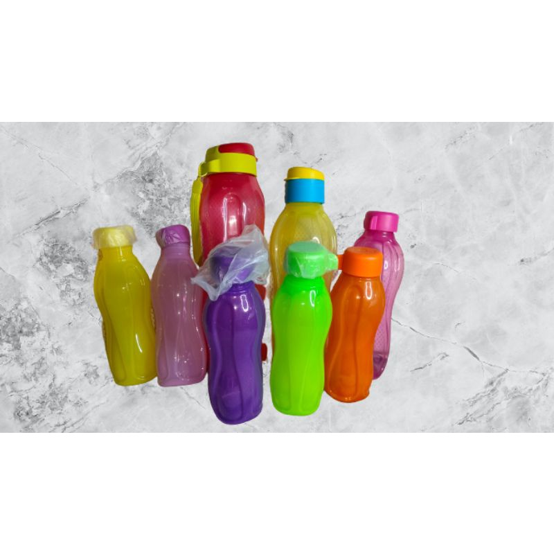 Jual botol minum Tupperware Eco bottle warna kuning tutup biru | Shopee ...