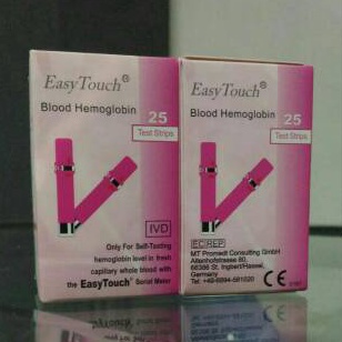 Jual ojdi -61 STRIP HB EASYTOUCH TEST HEMOGLOBIN REFILL EASY TOUCH ISI ...