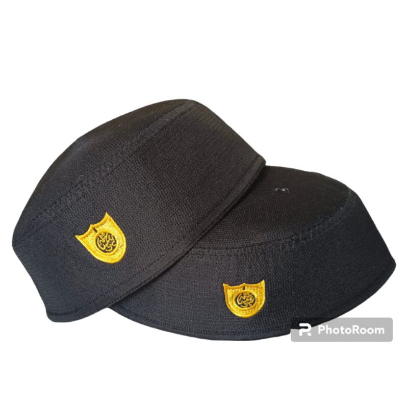 Jual PECI KOPYAH MALAYSIA ALHAMID HITAM LOGO EMAS | Shopee Indonesia