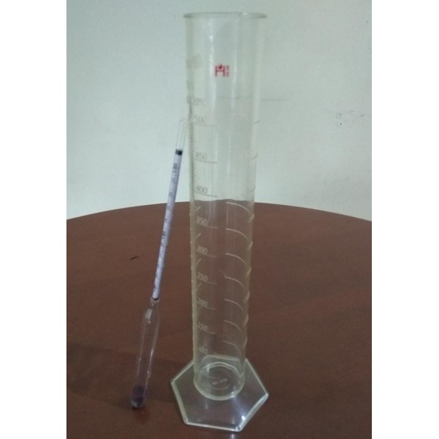 Jual Set Hydrometer Plus Gelas Ukur 500 Ml Density Test Bbm Solar ...