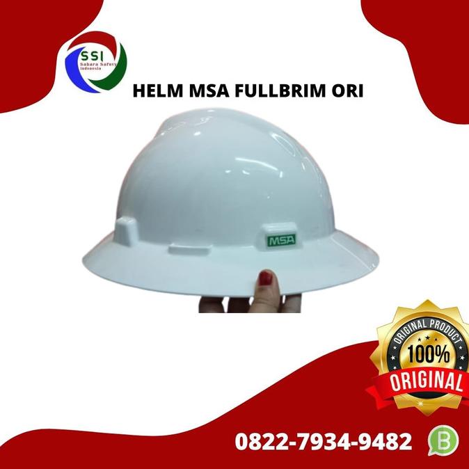 Jual Helm Safety MSA ORI / Safety Helmet / MSA V-Gard Full Brim ...