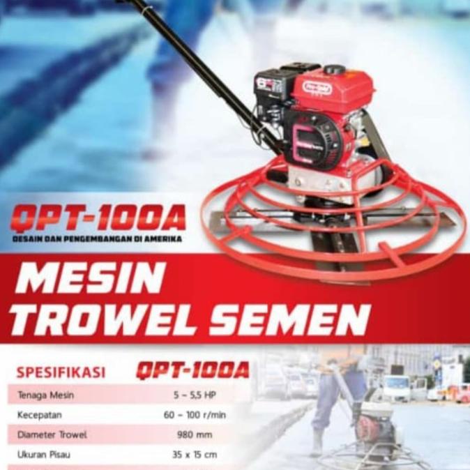 Jual Mesin Trowel Alat Perata Aspal Semen Beton Proquip Qpt100 Qpt 100 ...