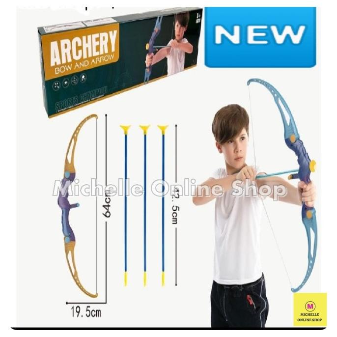 Jual MAINAN ANAK PANAH PANAHAN ARCHERY HITAM PANJANG 64CM | Shopee ...