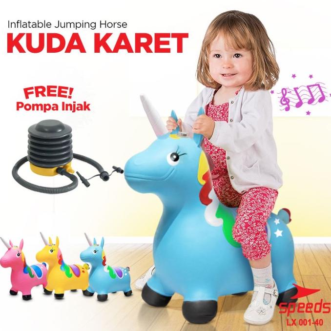 Jual SPEEDS KUDA KUDAAN KARET TIUP MODEL UNICORN LUCU MAINAN ANAK 001-40 | Shopee Indonesia