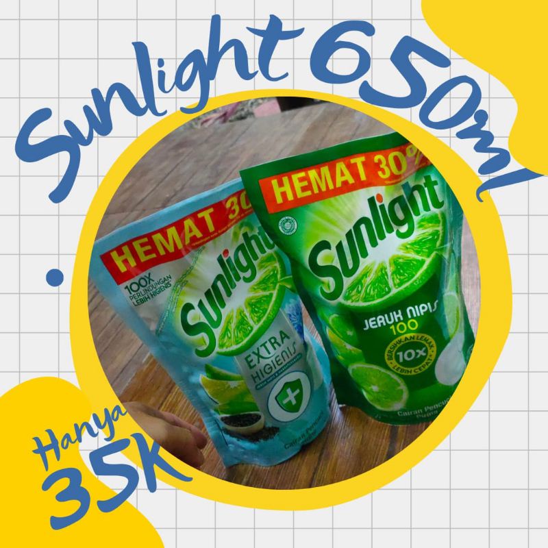 Jual Paket Sunlight 650 ML 2 Pac | Shopee Indonesia